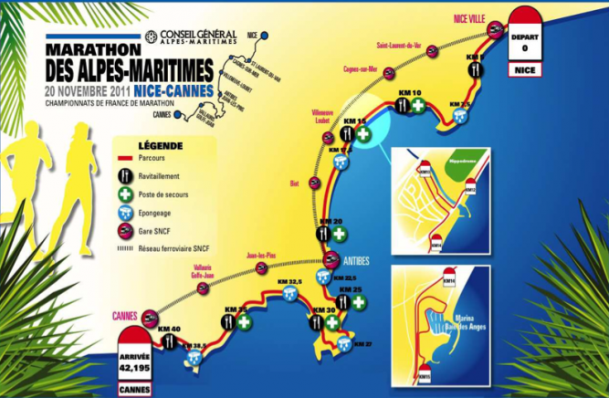 Marathon Nice-Cannes 2011... attention il est difficile ! - U Run