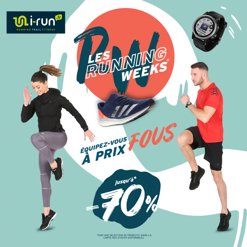Les Running Weeks : pour s'équiper à bon prix sur i-Run.fr ! - U Run