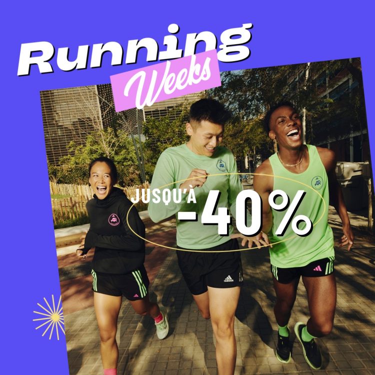 Les Running Weeks sur i-Run : on court vers des promos jusqu'à -40% ...